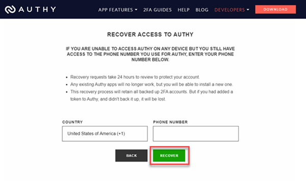- Manage my 2FA account with Authy - IT Portal