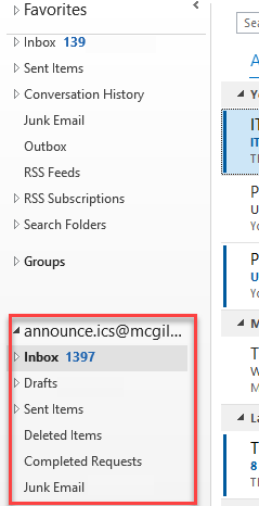 - Add a resource account mailbox in Outlook - IT Portal