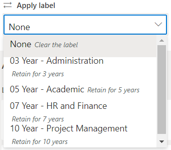 - How to apply retention labels - IT Portal