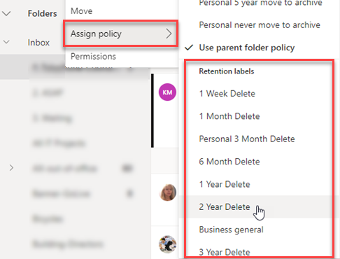- Change the archive and retention policies for your email - IT Portal