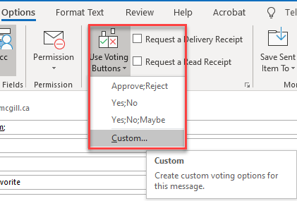 - Use voting buttons in Outlook for quick polling - IT Portal