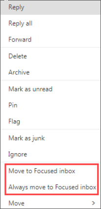 - Focused Inbox feature in Outlook - IT Portal