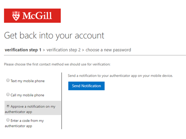 - Reset my McGill password with Self-Service Password Reset (SSPR) - IT ...