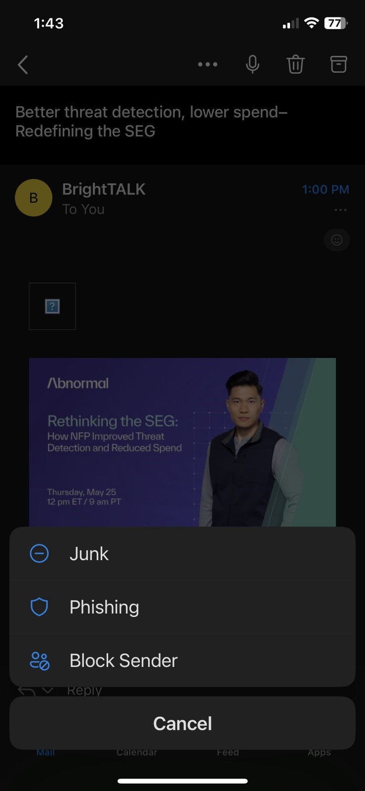 - Report suspicious emails to the IT Service Desk - IT Portal